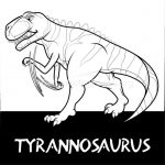 Realistic T-rex Coloring Pages | BubaKids.com