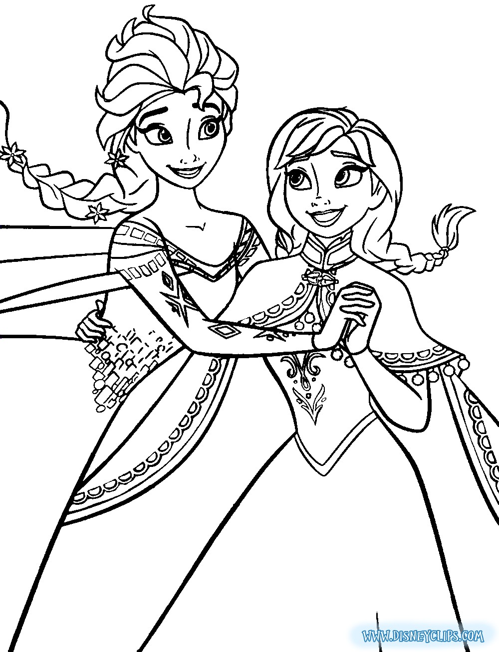 Coloring Pages Princess Elsa | BubaKids.com