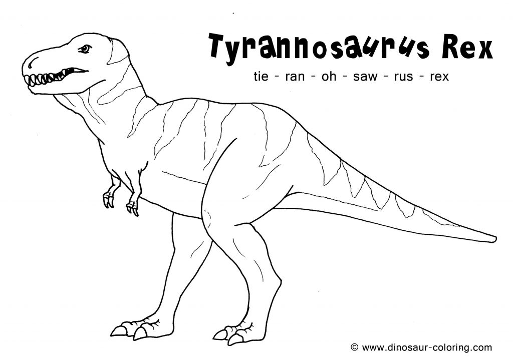Childrens Coloring Pages Dinosaurs | BubaKids.com