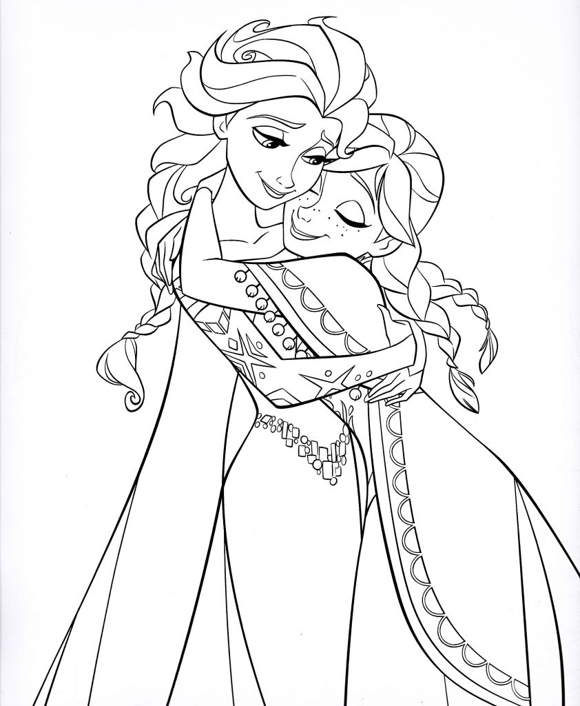 Disney Princess Coloring Pages Frozen Anna | BubaKids.com
