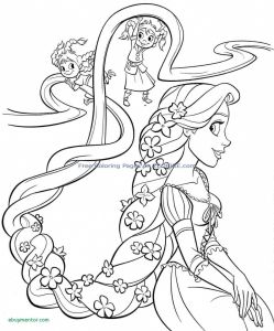 Rainbow Princess Coloring Page | BubaKids.com