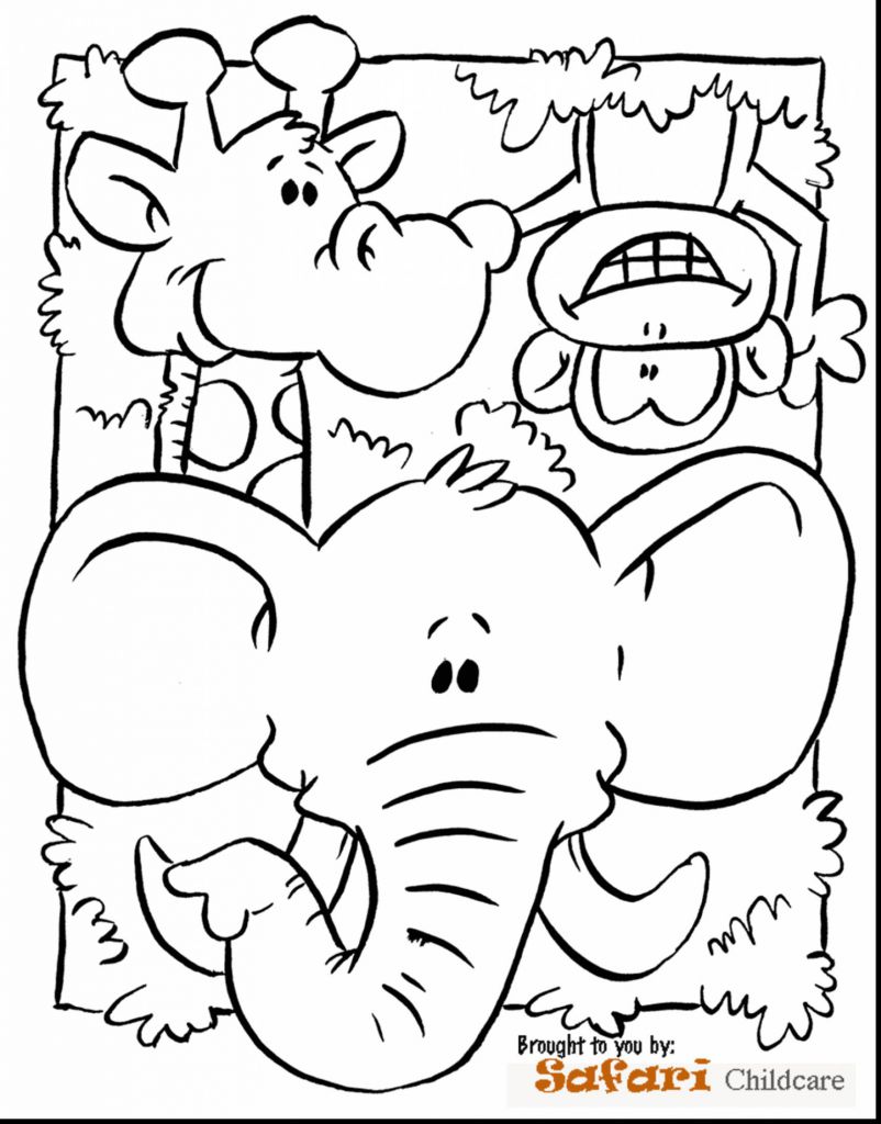 Zoo Animal Coloring Pages | BubaKids.com