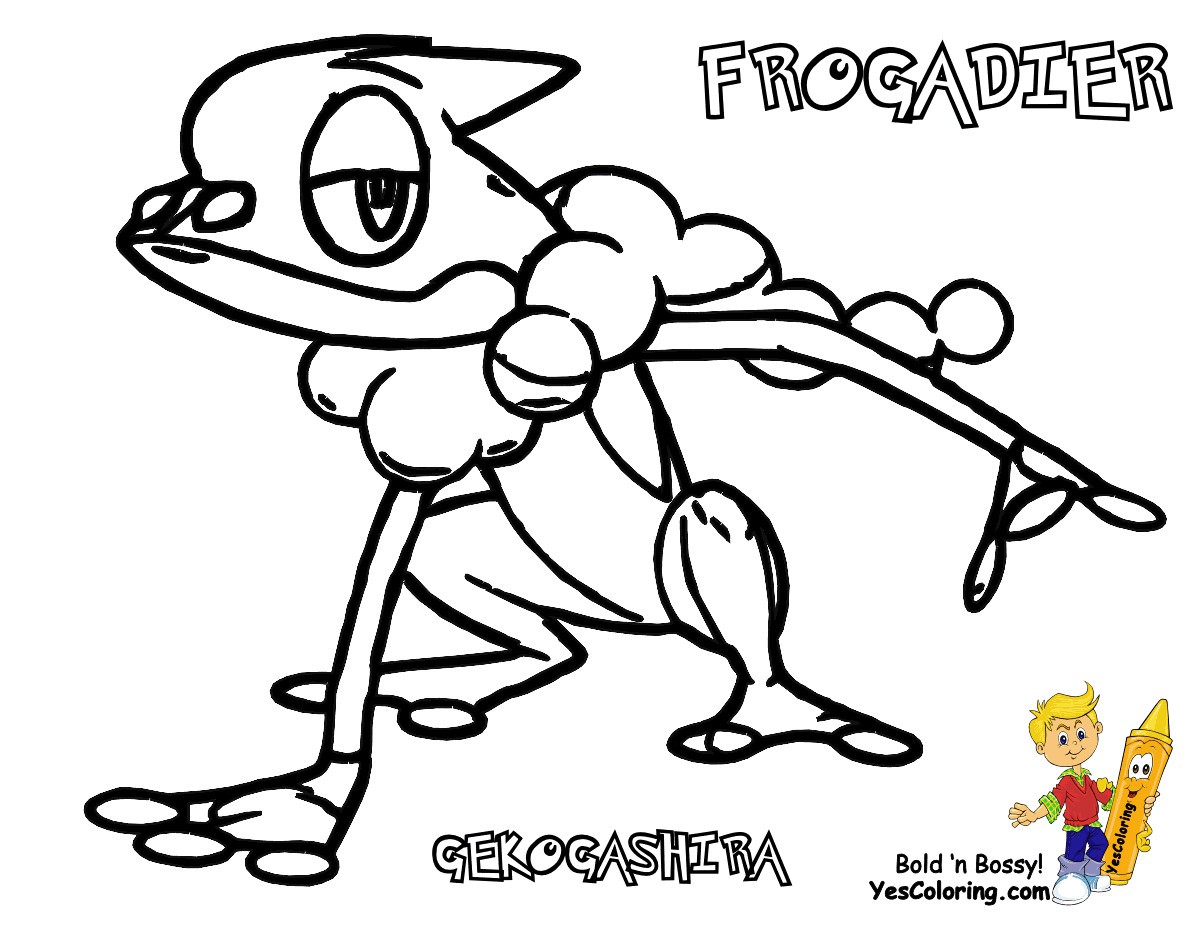 Froakie Colorir Froggie Imprimir Chespin Kleurplaten Kleurplaat Swirlix ...