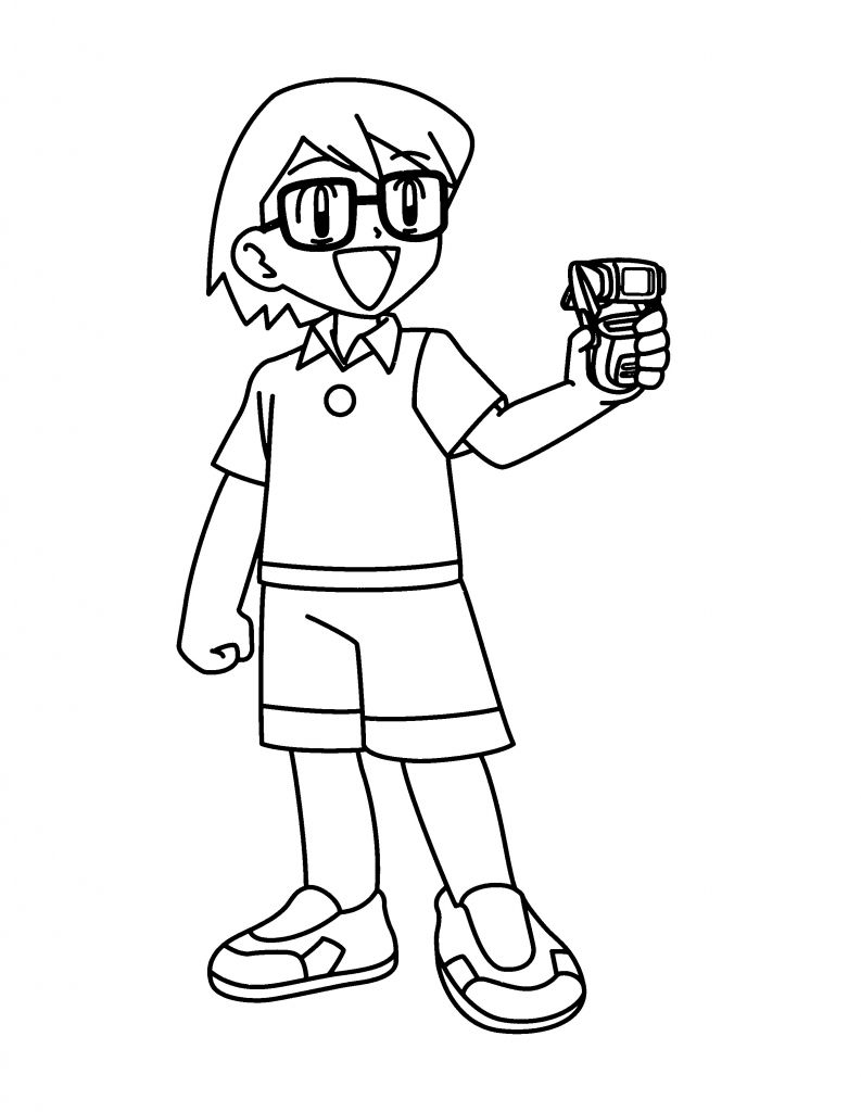 Pokemon Trainer Coloring Pages | BubaKids.com