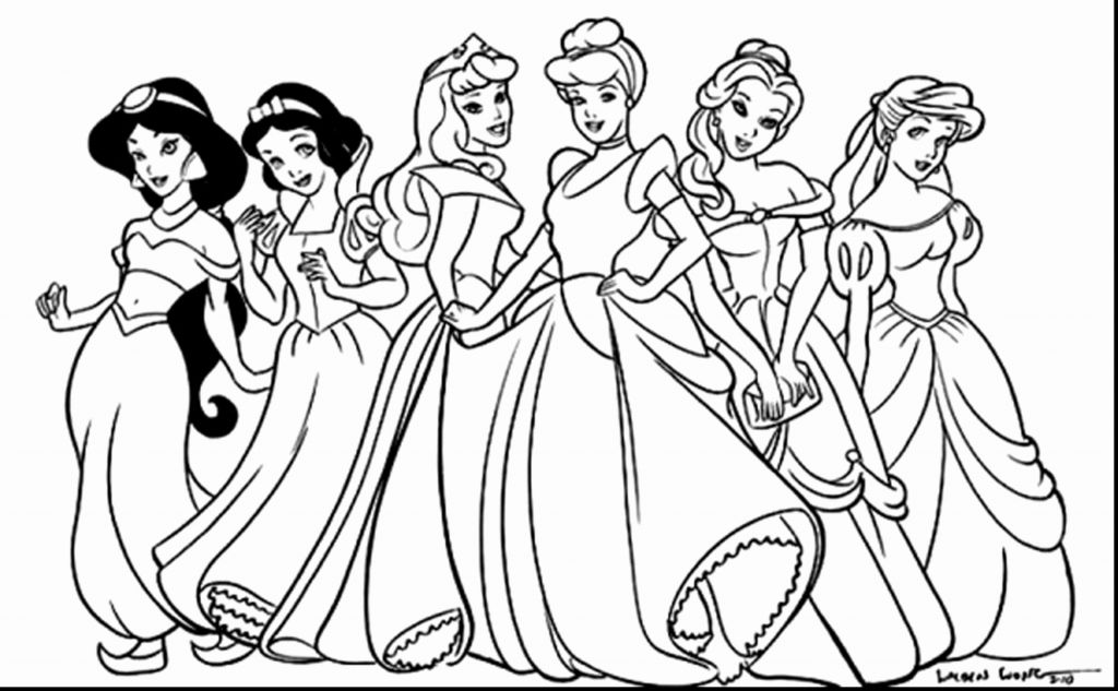 Princess Colouring Page Pdf | BubaKids.com