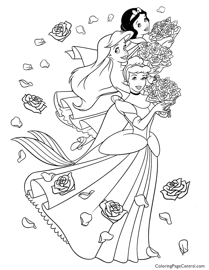 Princess Head Coloring Page | BubaKids.com