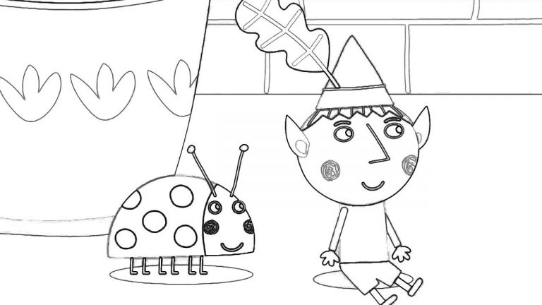 Little Princess Anna Coloring Page | BubaKids.com