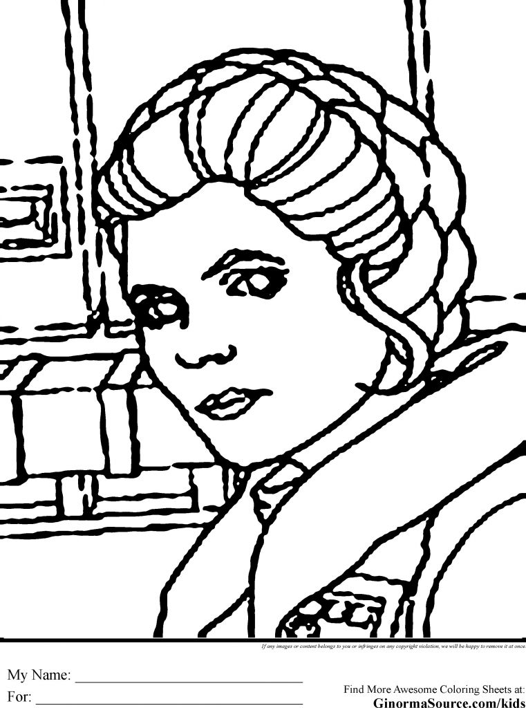 Princess Leia Printable Coloring Pages | BubaKids.com