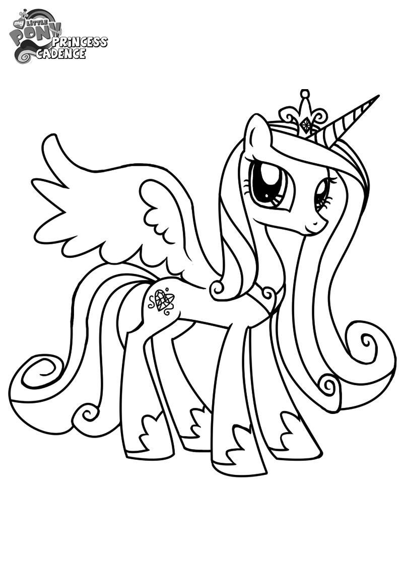 Princess Pony Coloring Page | BubaKids.com