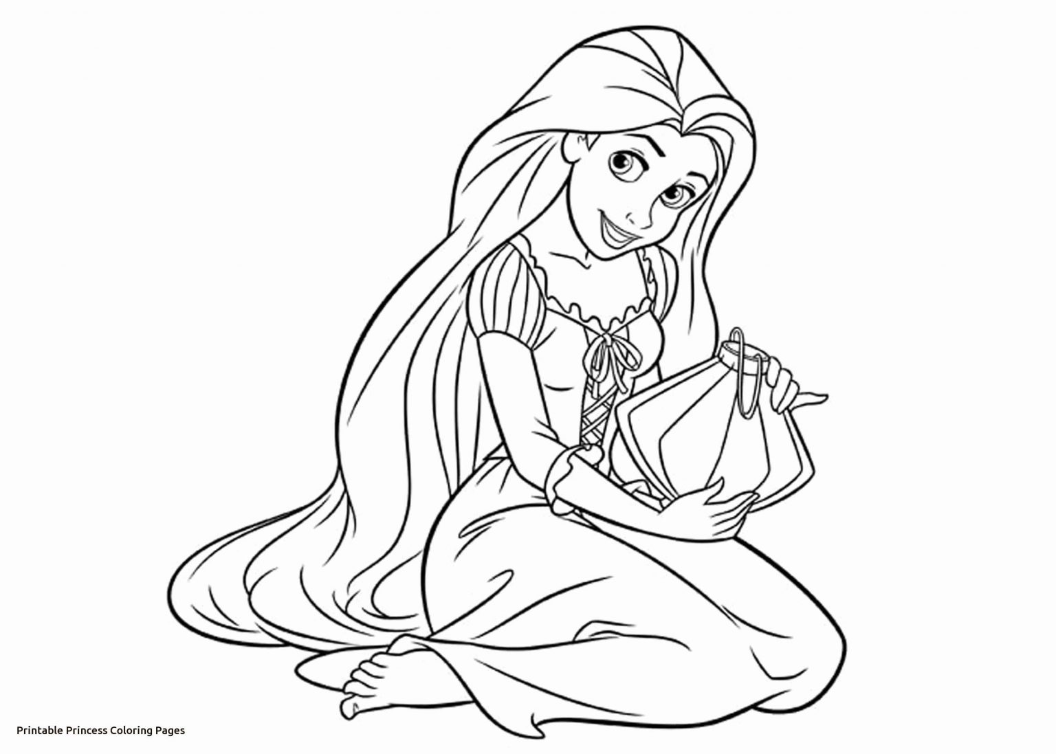 Baby Princess Coloring Page | BubaKids.com