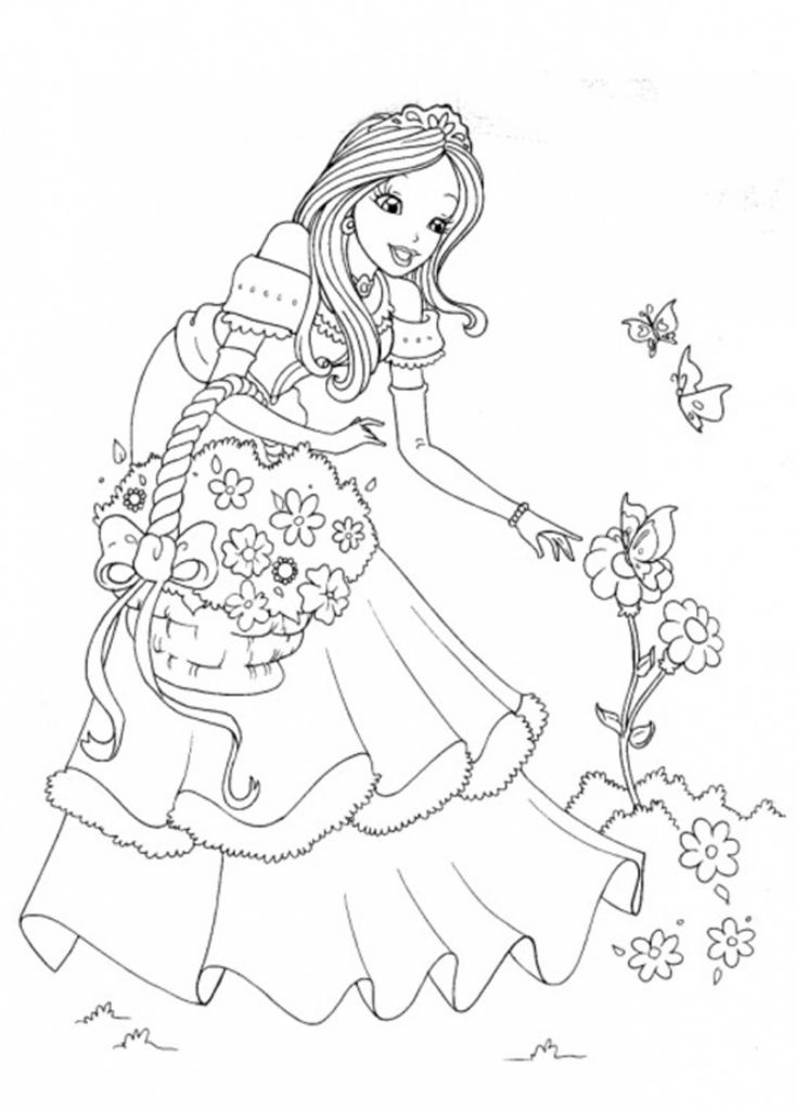 Printable Baby Princess Coloring Pages | BubaKids.com