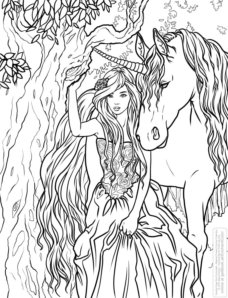 Unicorn Drawings to Color | BubaKids.com
