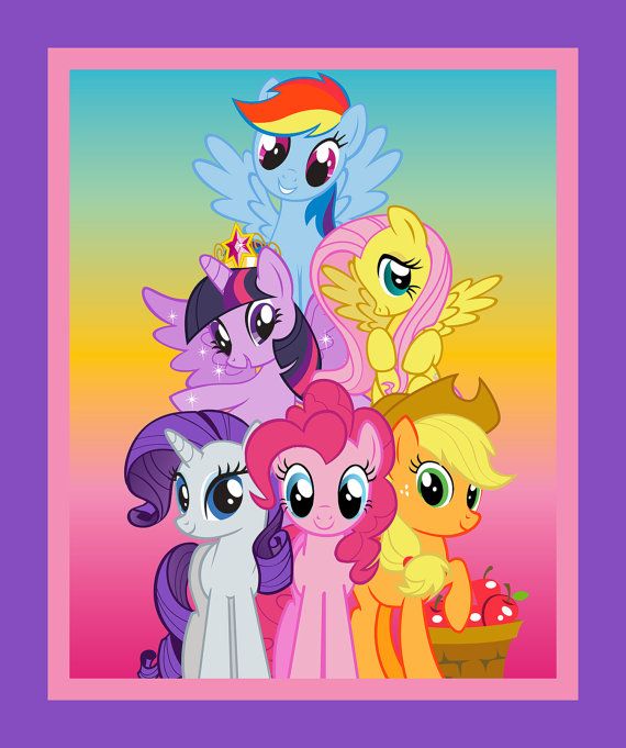 My Little Pony Panel on Etsy $10 | BubaKids.com