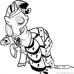 My Little Pony Rarity Coloring Pages Printable | BubaKids.com