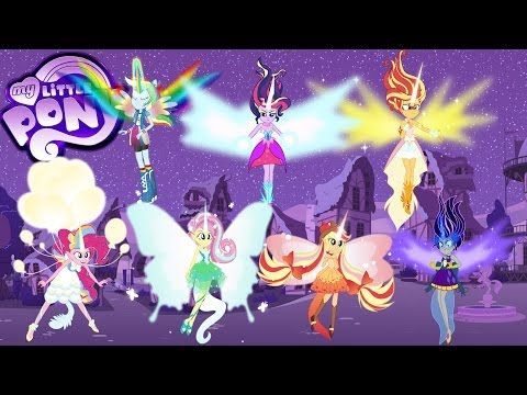 My Little Pony Transforms Equestria Girls Mane 7 into Daydream forms ...