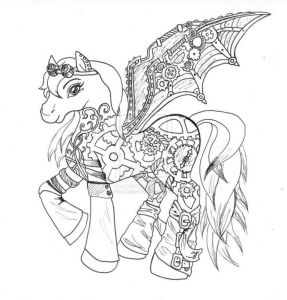 MLP My Little Pony Tempest Shadow Coloring Page | BubaKids.com
