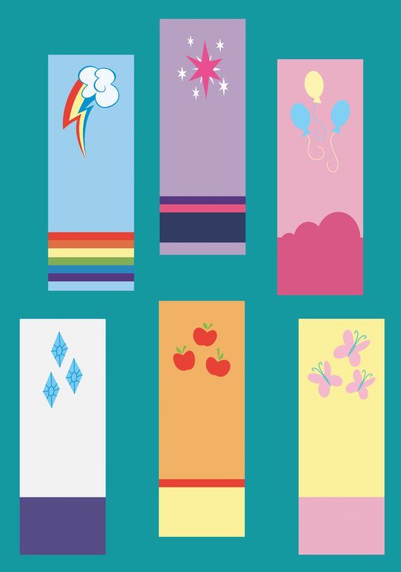 My Little Pony Friendship is Magic Bookmarks – Love these! I want them ...