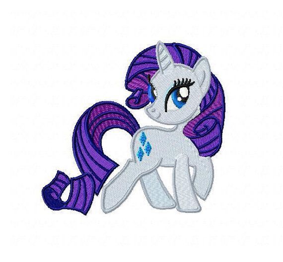 My Little Pony Rarity Embroidery Design by Cloud9Embroidery, £2.50 ...