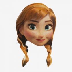 Frozen: Anna Free Printable Mask. | BubaKids.com