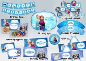Frozen Printable Party Package | BubaKids.com