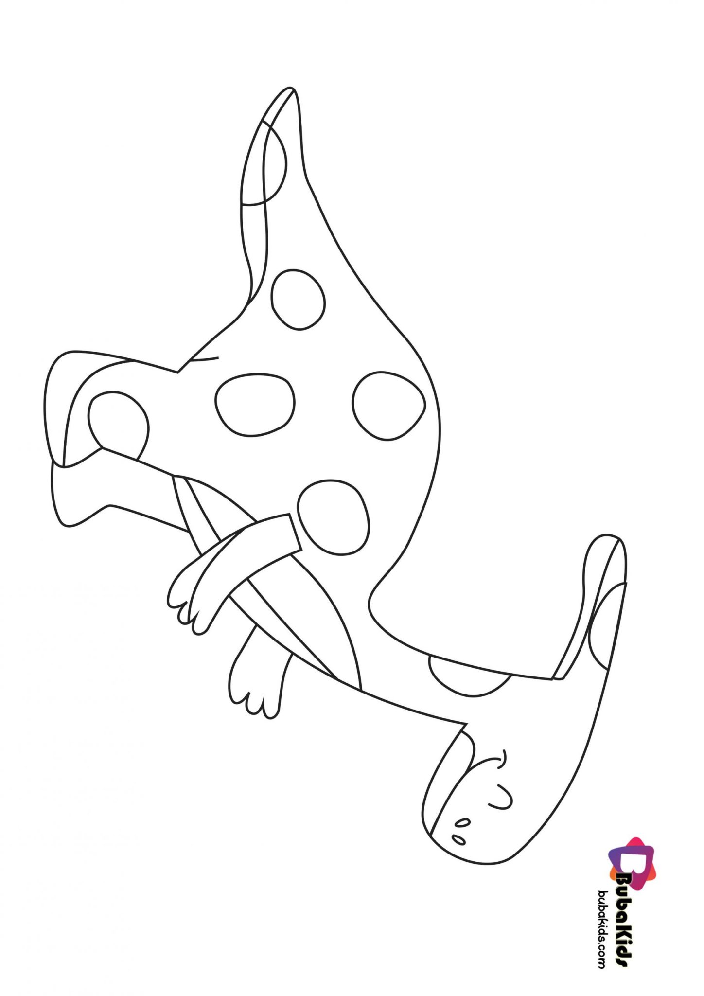 Dinosaurs Preschool Kids Coloring Page | BubaKids.com