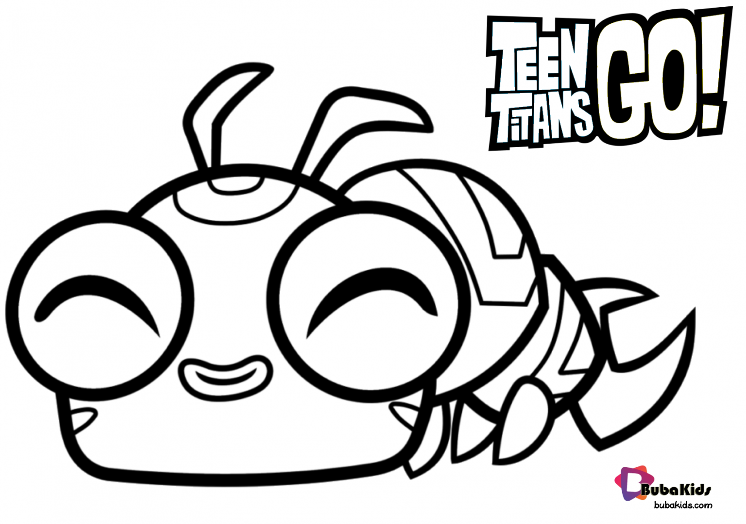 Free download and printable Teen Titans Go! coloring page. | BubaKids.com