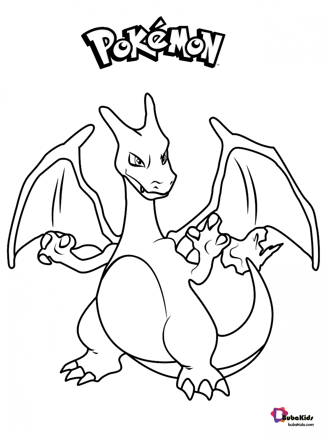 Pikachu Pokemon Go Coloring Pages | BubaKids.com