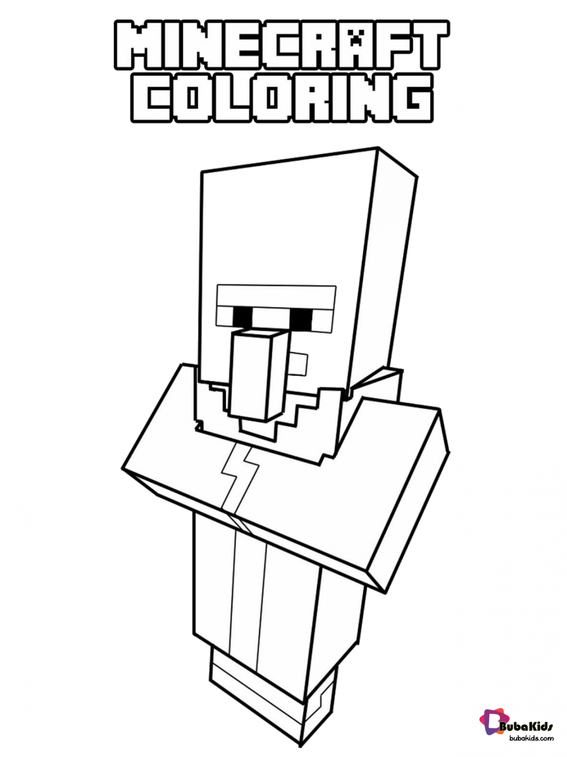 Free minecraft coloring pages printable | BubaKids.com