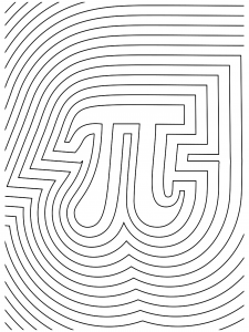Happy pi day! coloring page | BubaKids.com
