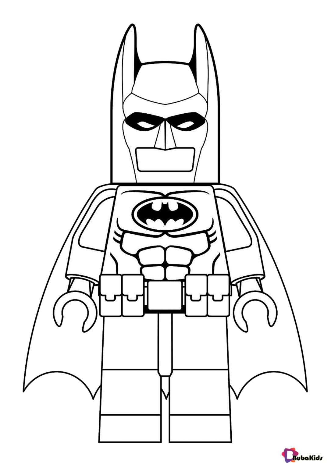 Batman lego coloring superhero colouring pages | BubaKids.com
