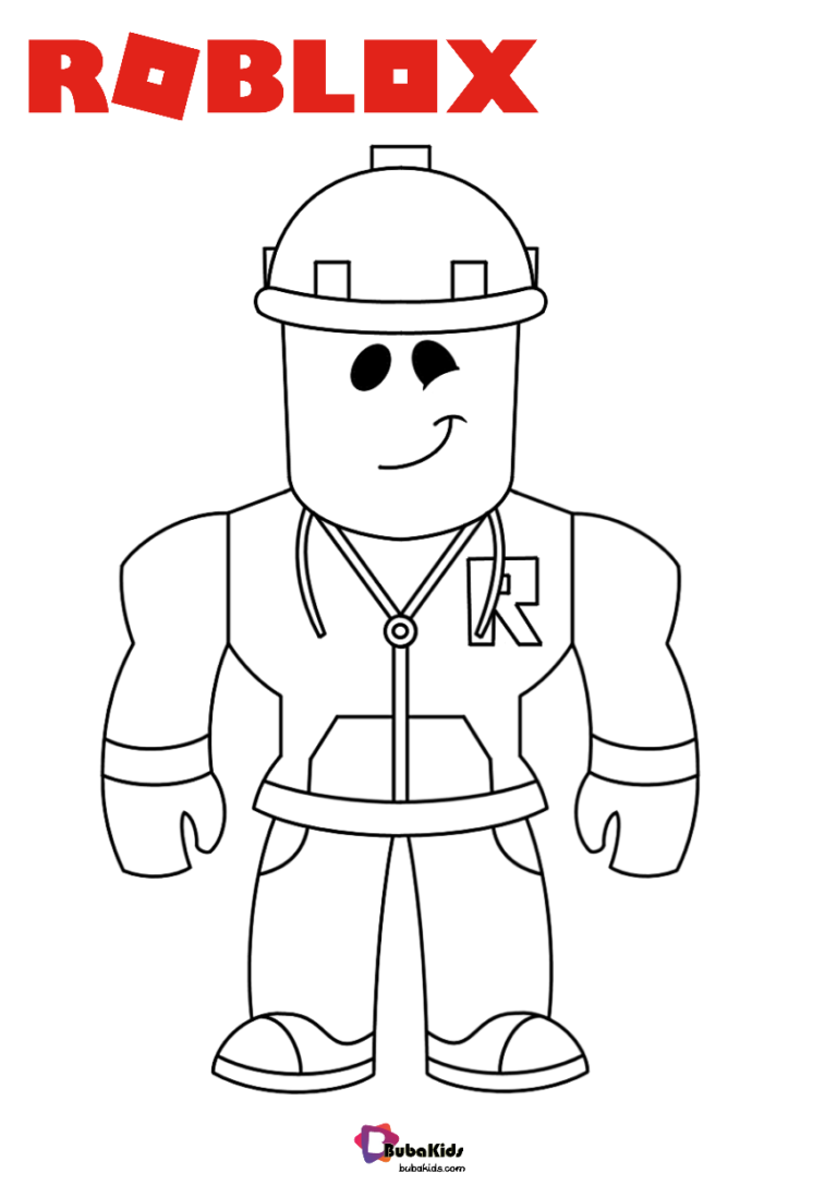 Roblox games characters series coloring pages 003 | BubaKids.com