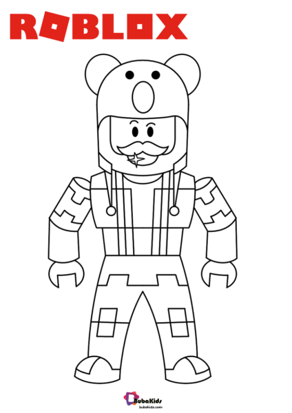 Roblox games characters series coloring pages 005 | BubaKids.com