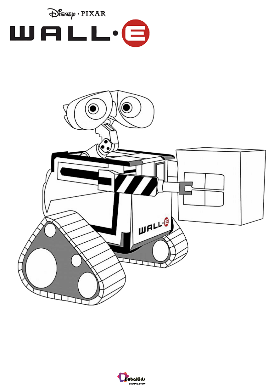 Disney's wall-e movie printable coloring pages | BubaKids.com