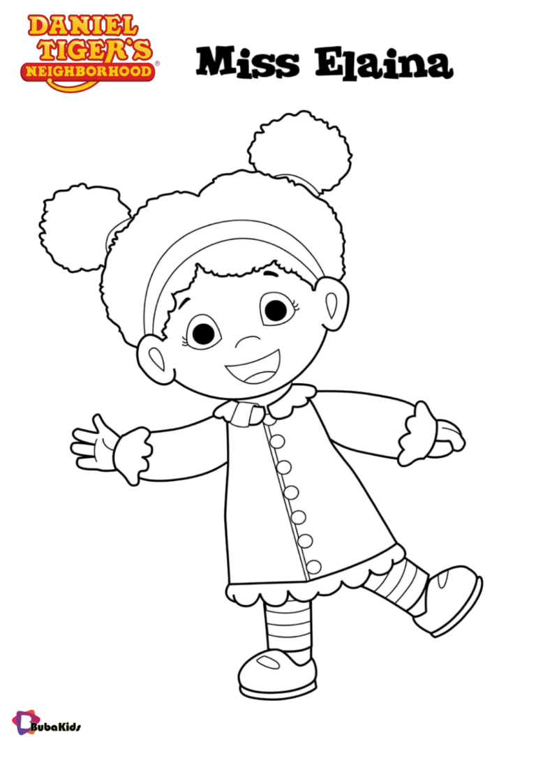 Coloring page Miss Elaina character from children tv serial Daniel ...