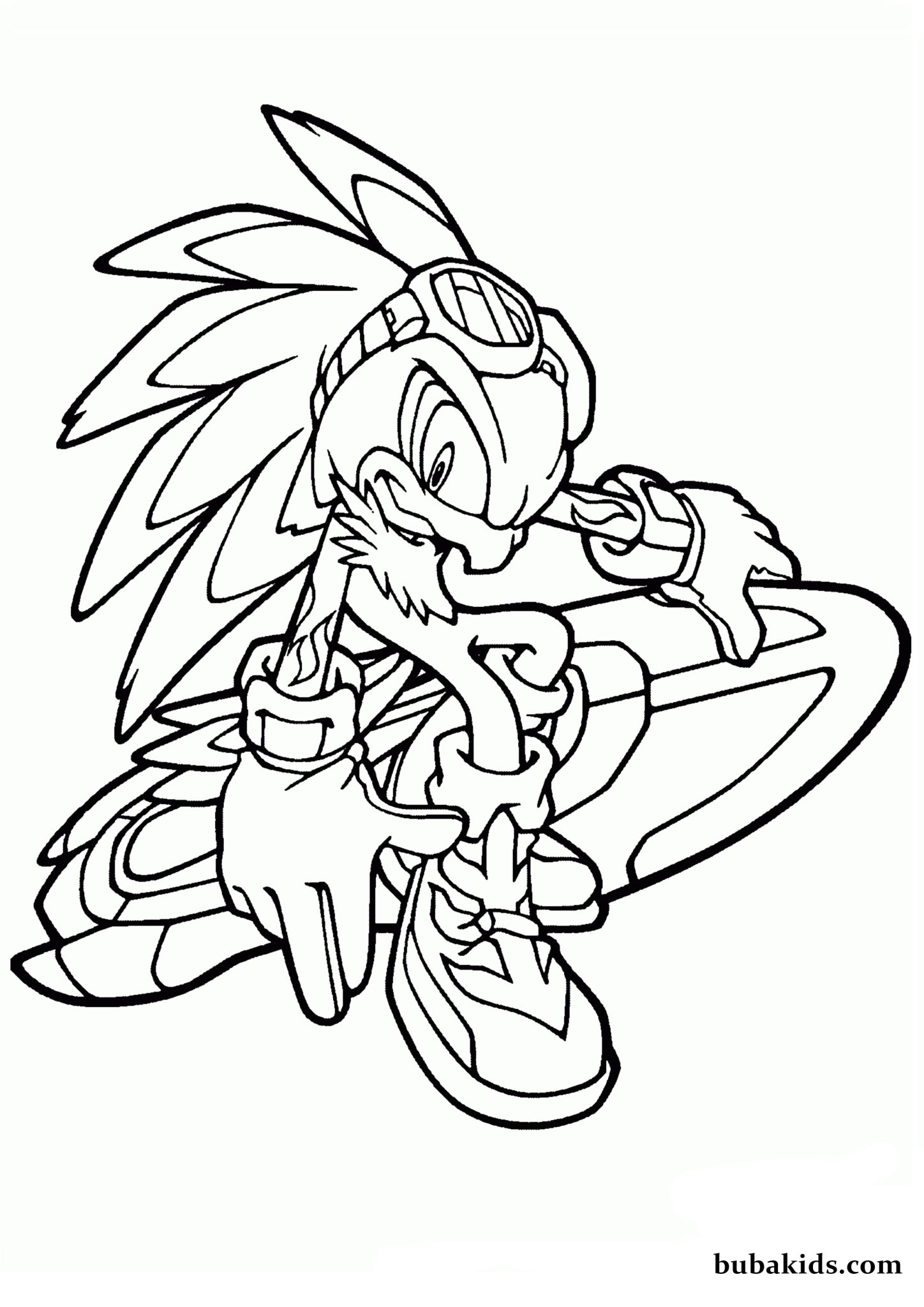Jet the hawk coloring page | BubaKids.com