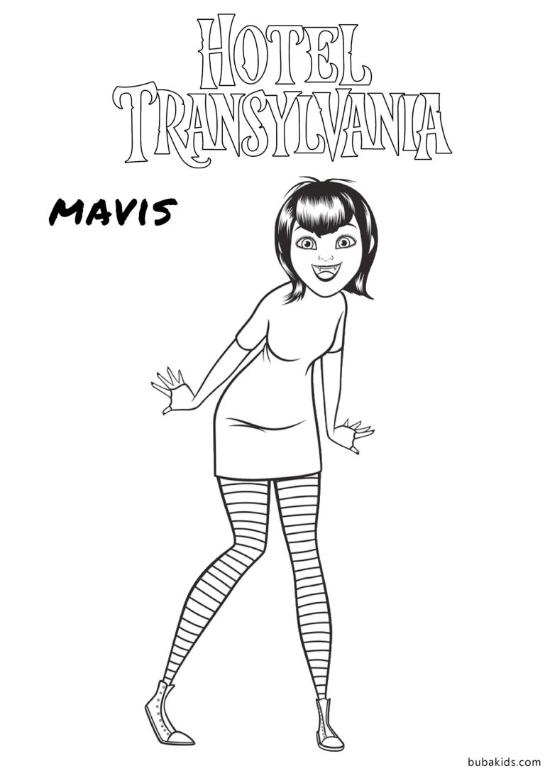 Mavis Hotel Transylvania Transformania coloring page | BubaKids.com