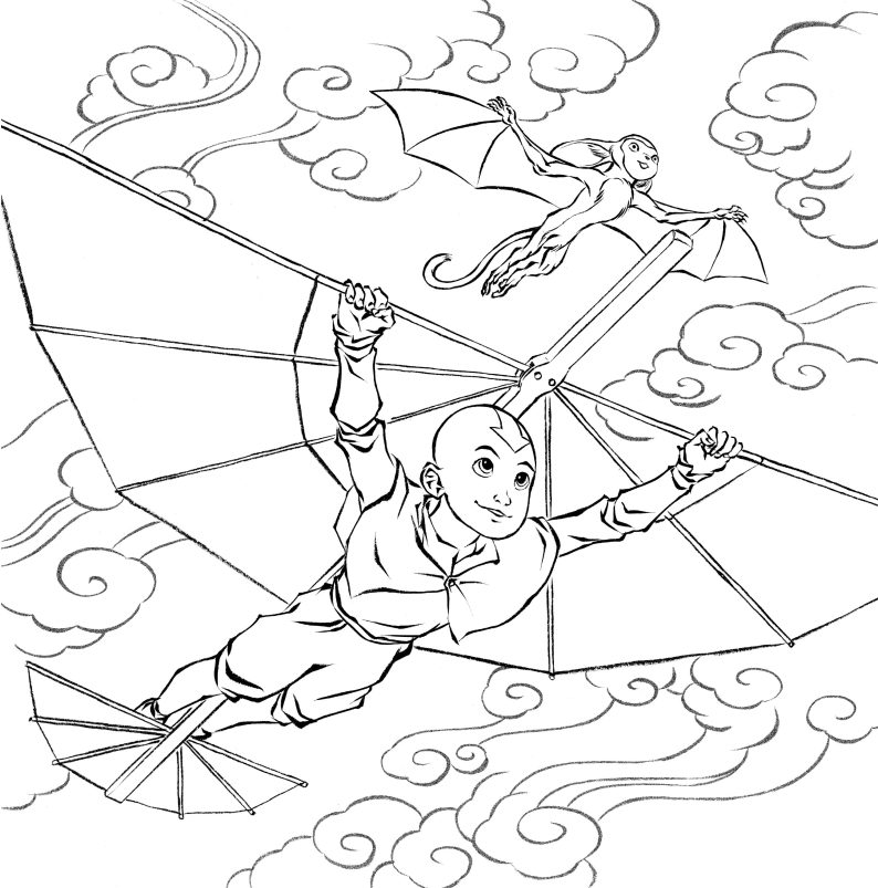 avatar the last airbender coloring page | BubaKids.com