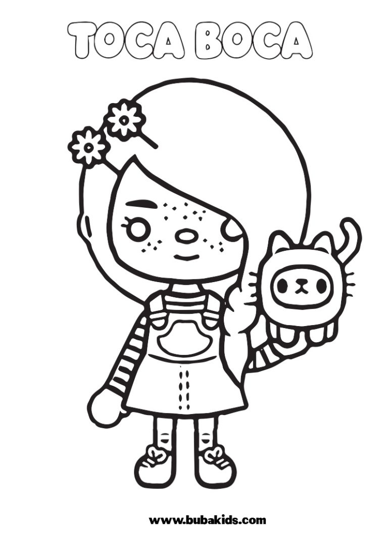 Toca Boca Life Coloring Page For Kids | BubaKids.com